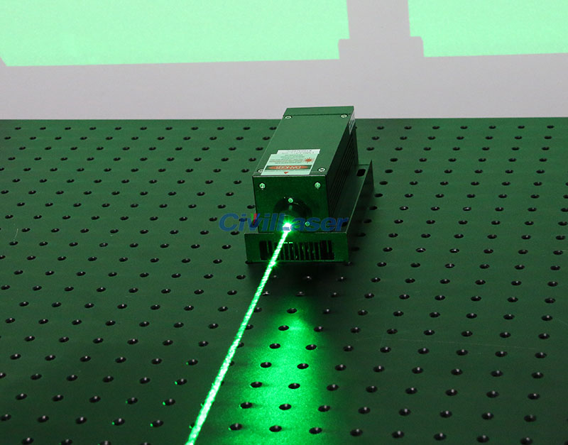 532nm 2000mw green dpss with TTL modulation high power pumped laser