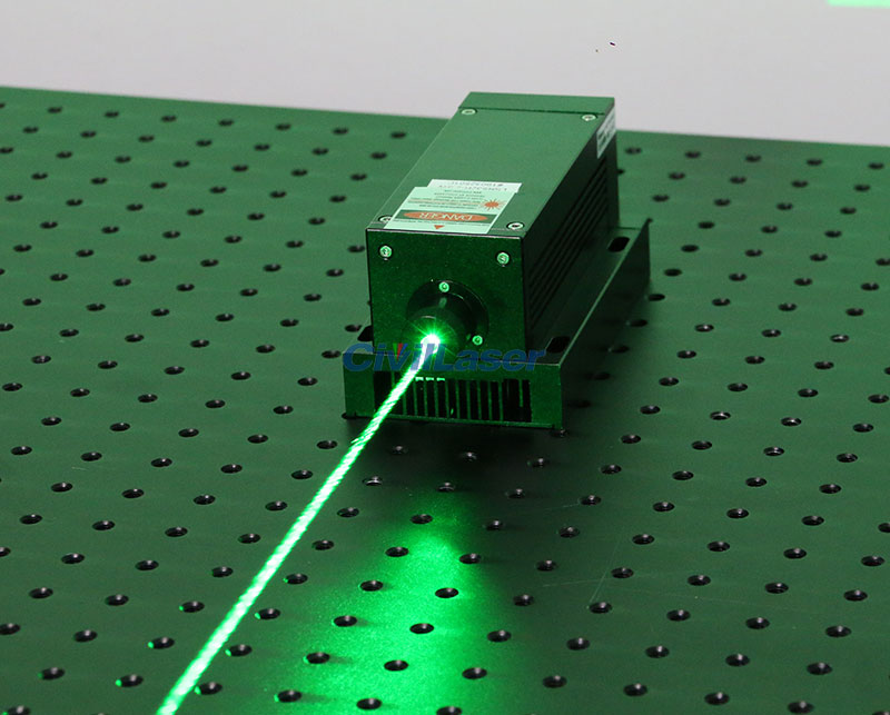 532nm 2000mw green dpss with TTL modulation high power pumped laser