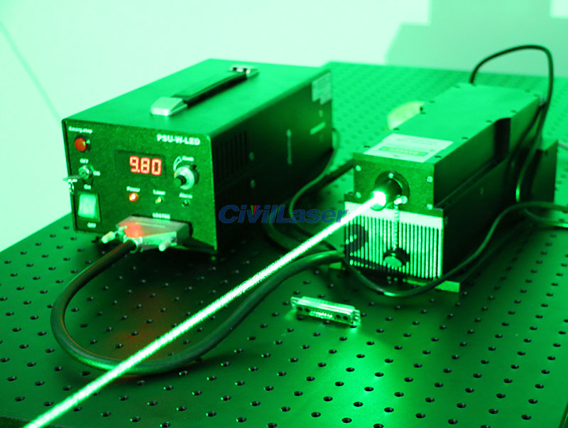 532nm 10W Green DPSS Laser output power adjustable with digital display ...