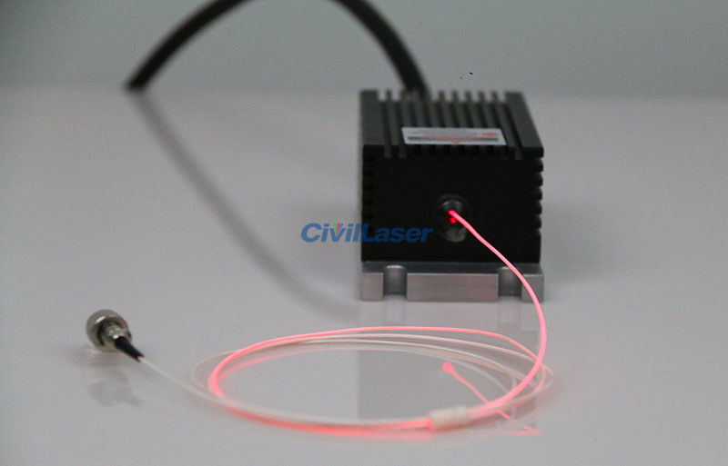 SM Red Laser 635nm 150mW Single Mode Fiber Coupled Laser