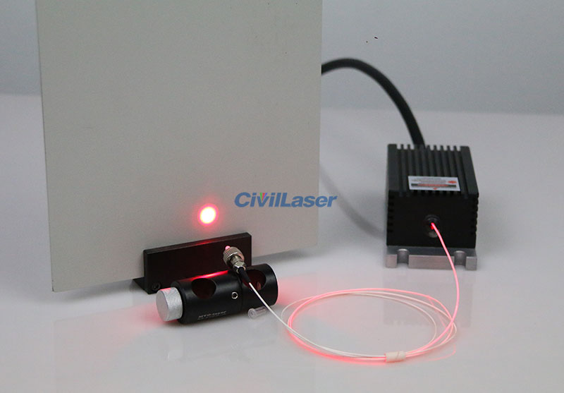 SM Red Laser 635nm 150mW Single Mode Fiber Coupled Laser