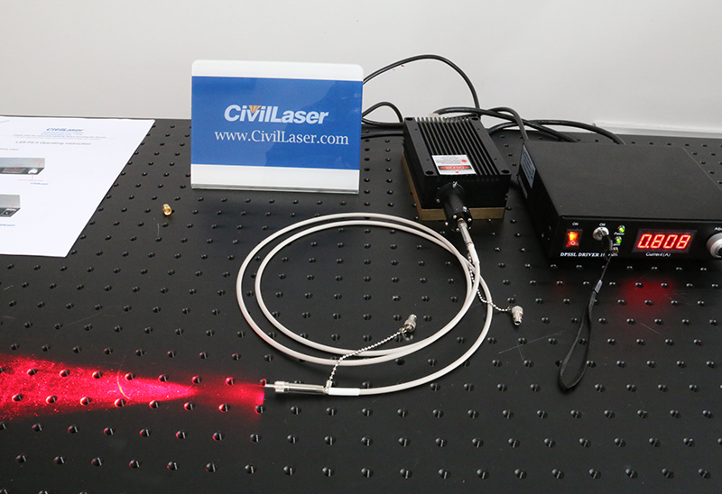 633nm 10000mW High Power Fiber Coupled Laser Lab Laser System