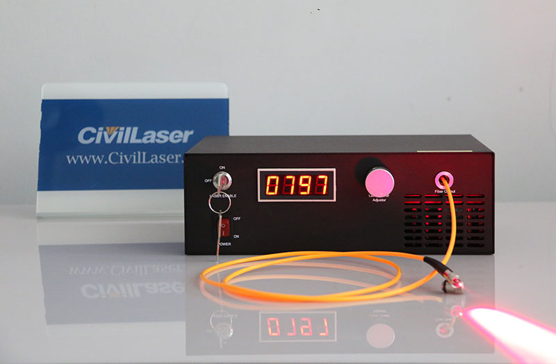690nm 500mW Multi-mode optical Fiber Coupled Laser System Red Laser Beam