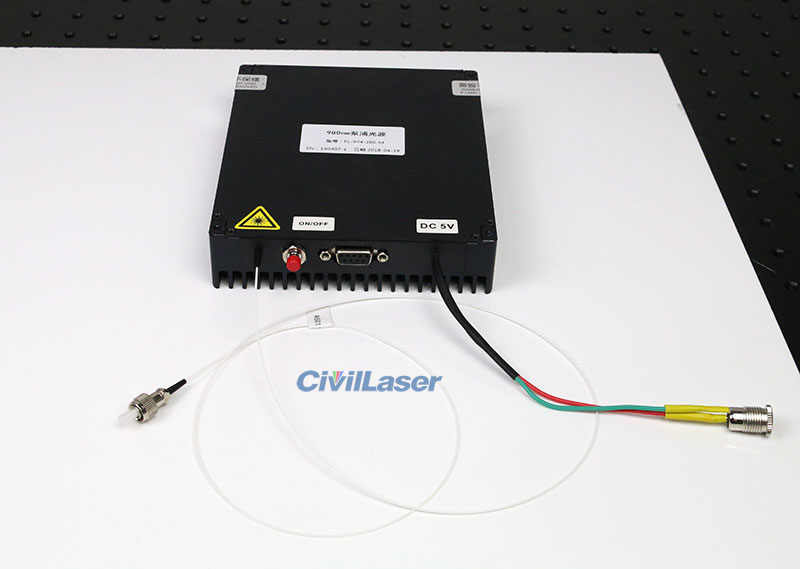 1465nm 350mW Fiber Coupled Laser IR PM Laser Source FL-1465-350-PM-M ...