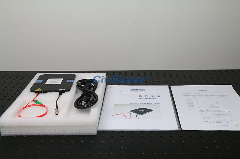 10mW C-band ASE Broadband Light Source 2dB Spectral Flatness ASE-C-10-T ...