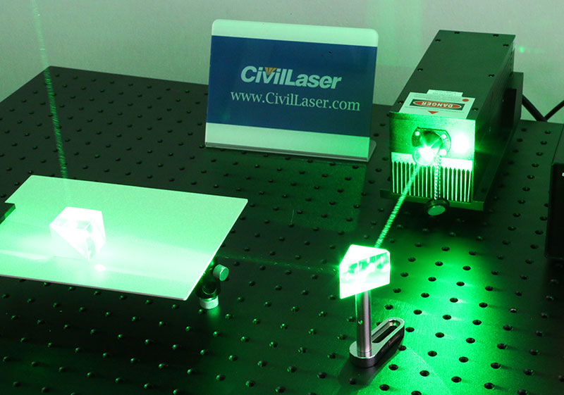 532nm 4W High Power green DPSS with TTL modulation and power supply