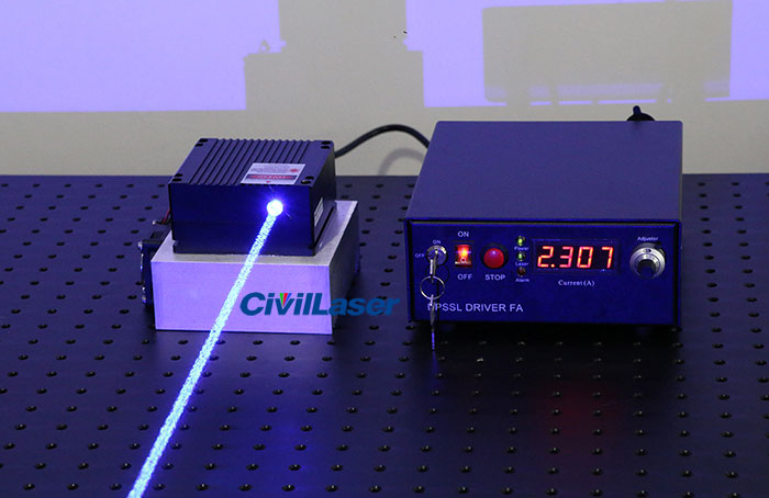465nm 9W blue Semiconductor Laser with digital power supply