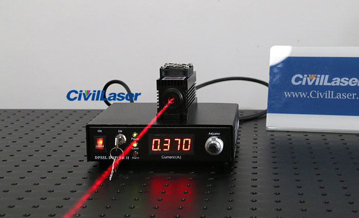 660nm 200mW Red Semiconductor Laser Lab Laser System
