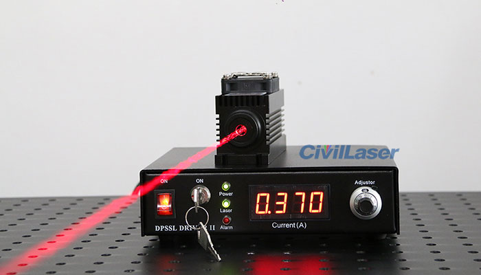 660nm 200mW Red Semiconductor Laser Lab Laser System