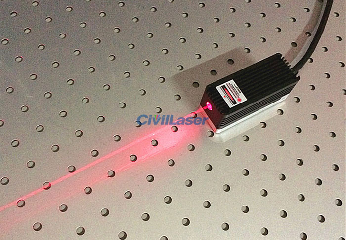 Small Spot Semiconductor Laser 660nm 3000mW Lab Laser System