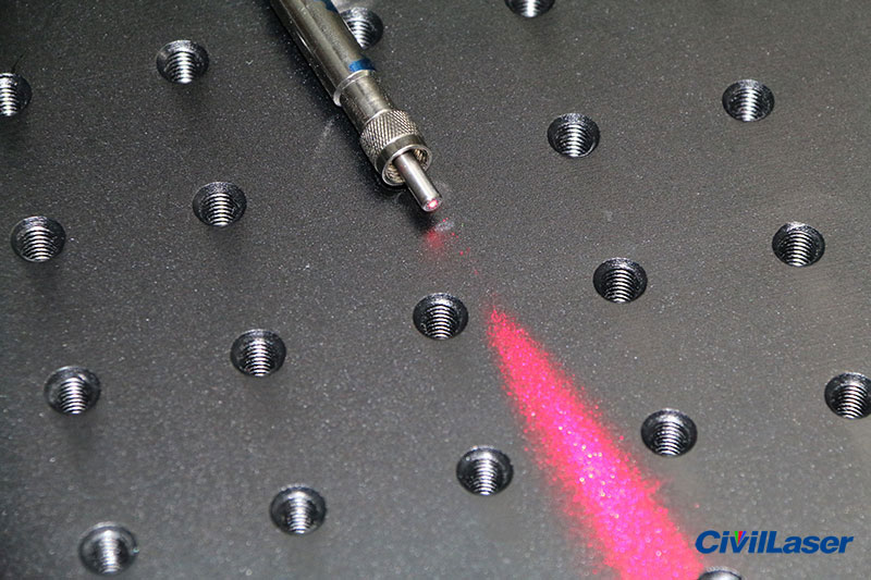 655nm Single Mode Fiber Coupled Laser SM 80mW Red Laser Source
