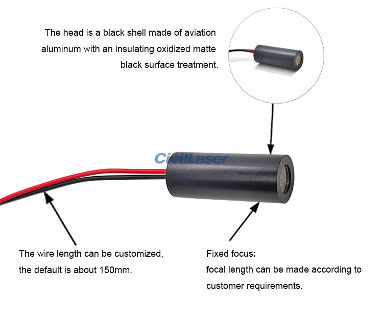 635nm 650nm 1mW/5mW/10mW Red Laser Module Line/Crosshair Laser Locator ...