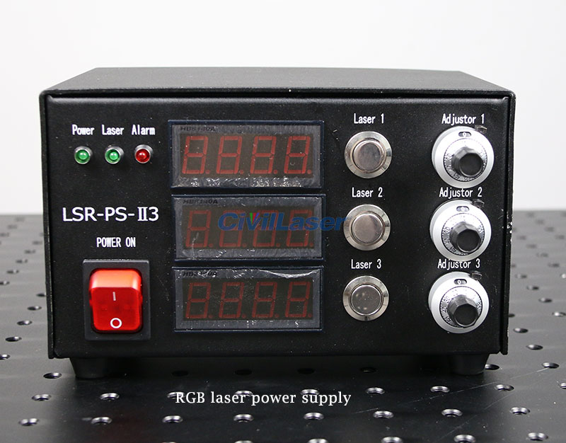 RGB 300mW Laser White laser source 638nm 520nm 450nm 3IN1 laser