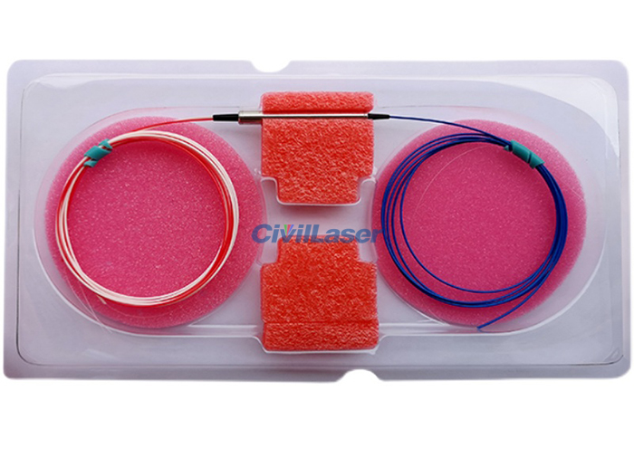 1064nm Three-port Fiber Optic Circulator FC/APC Fiber Steel Tube ...