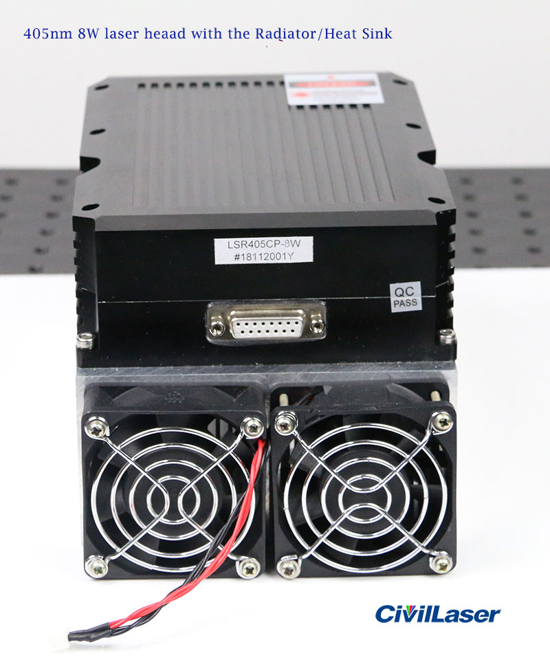 Laser radiator/Heat sink and cooling fan used in high power laser head ...