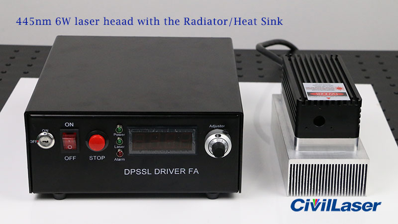 Laser radiator/Heat sink and cooling fan used in high power laser head ...
