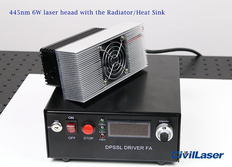 Laser radiator/Heat sink and cooling fan used in high power laser head ...