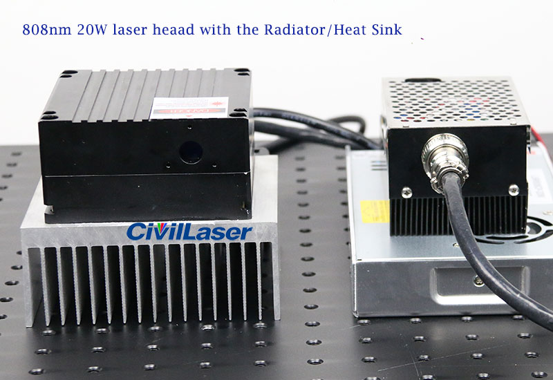 Laser radiator/Heat sink and cooling fan used in high power laser head ...
