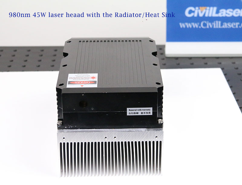 Laser radiator/Heat sink and cooling fan used in high power laser head ...
