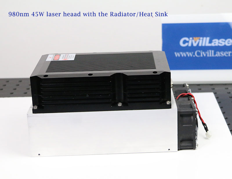 Laser radiator/Heat sink and cooling fan used in high power laser head ...