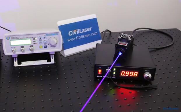 445nm Semiconductor Laser Video TTL Modulation Test – Laser technology ...