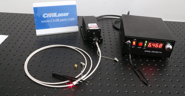 671nm 500mW Fiber Coupled Laser Video Operating Demo – Laser technology ...