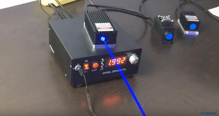 465nm 4W Semiconductor Laser Video Strong Laser Beam – Laser technology ...