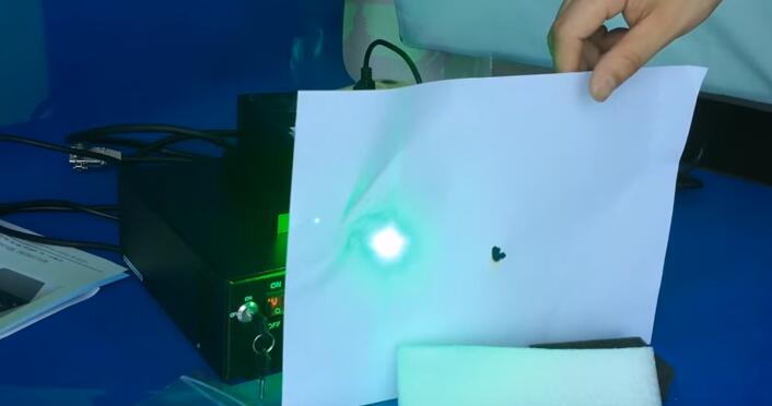532nm 2W Laser Video Burn A4 Paper Test – Laser technology news, Newest ...